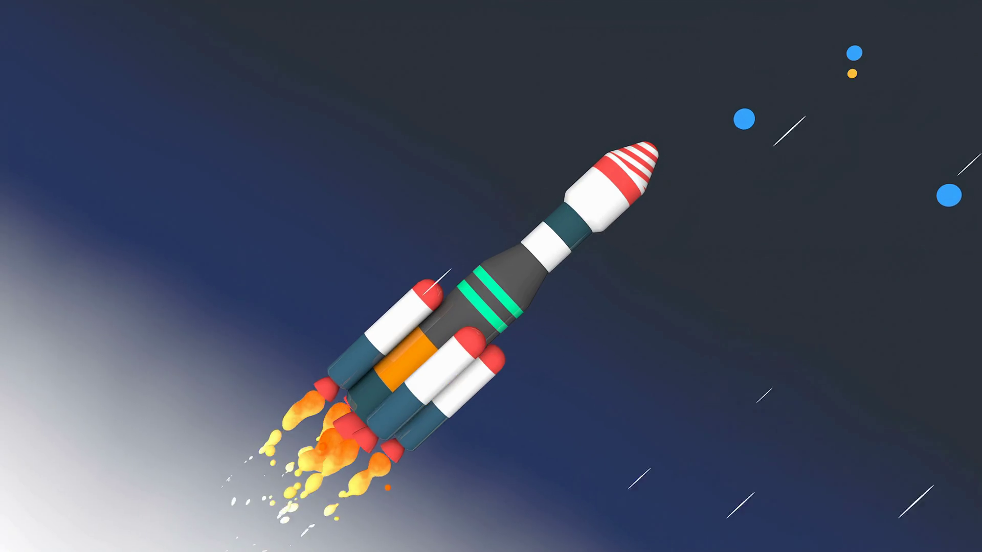 Space Rocket Stages Separation Animation Stock Motion Graphics SBV ...