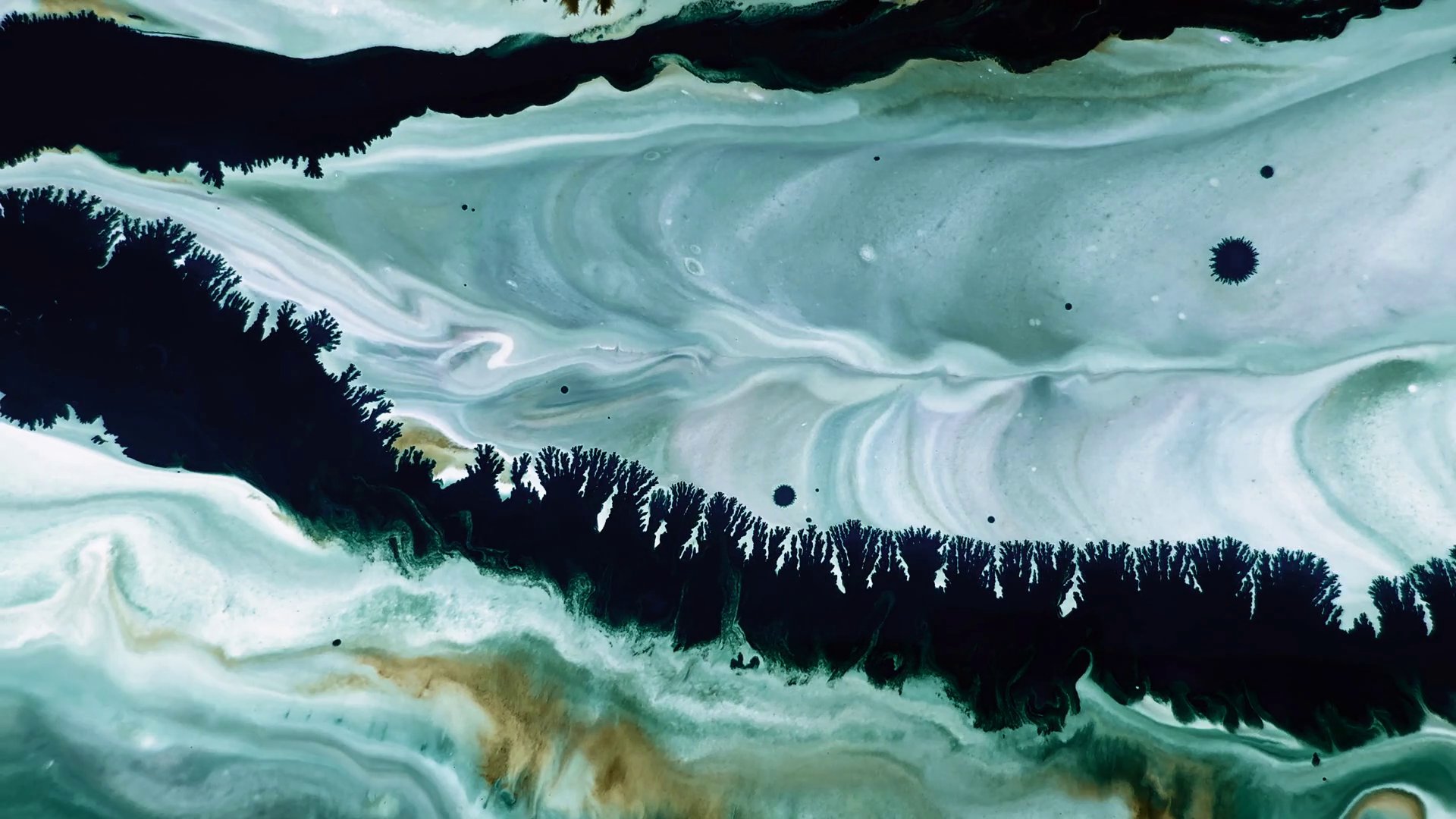 Abstract Surreal Art Of Ink Drop Spread Stock Footage SBV-352634938 ...