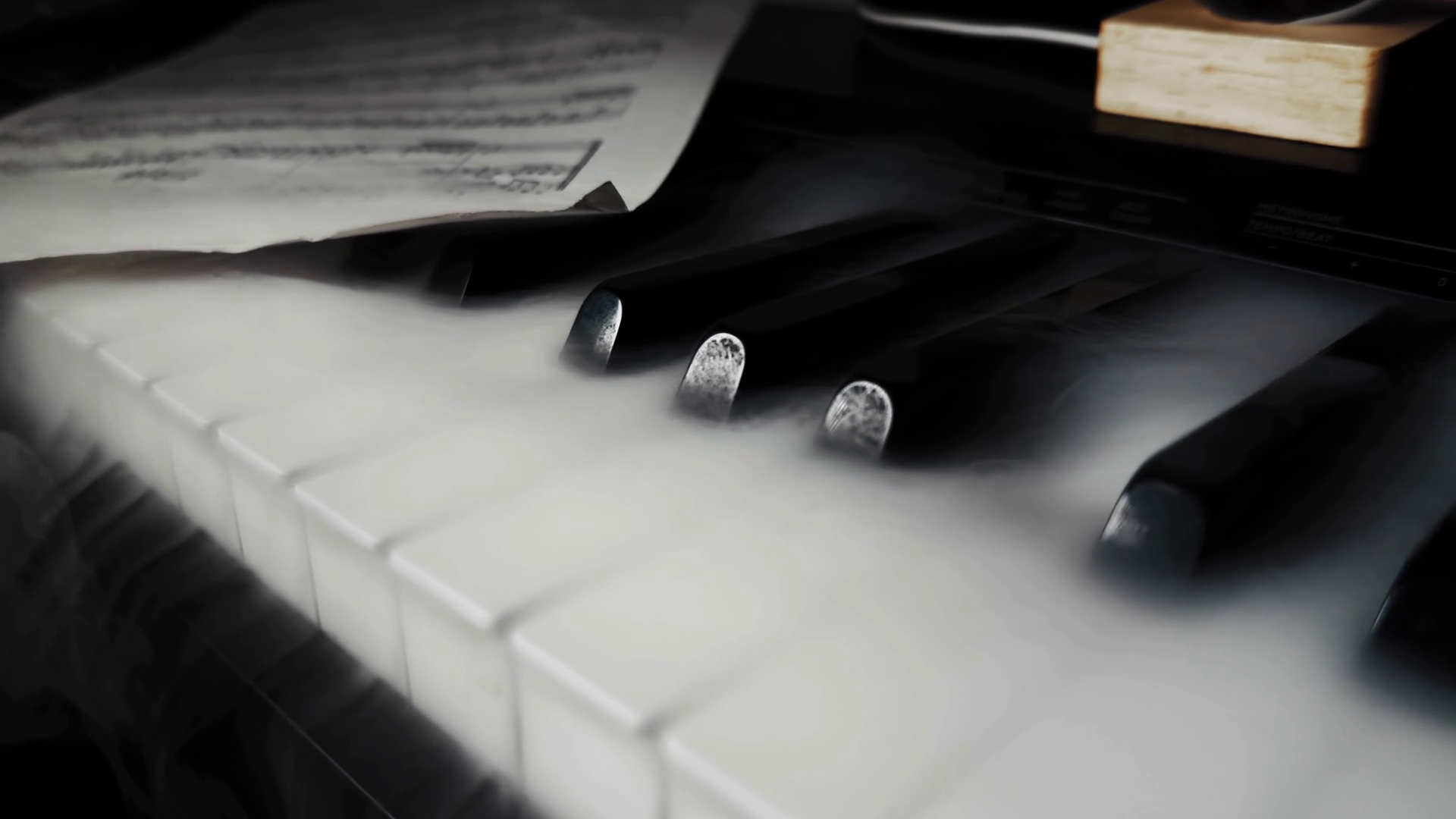 Music Instruments Piano In Smoke Ambiance Stock Footage SBV-351732836 ...