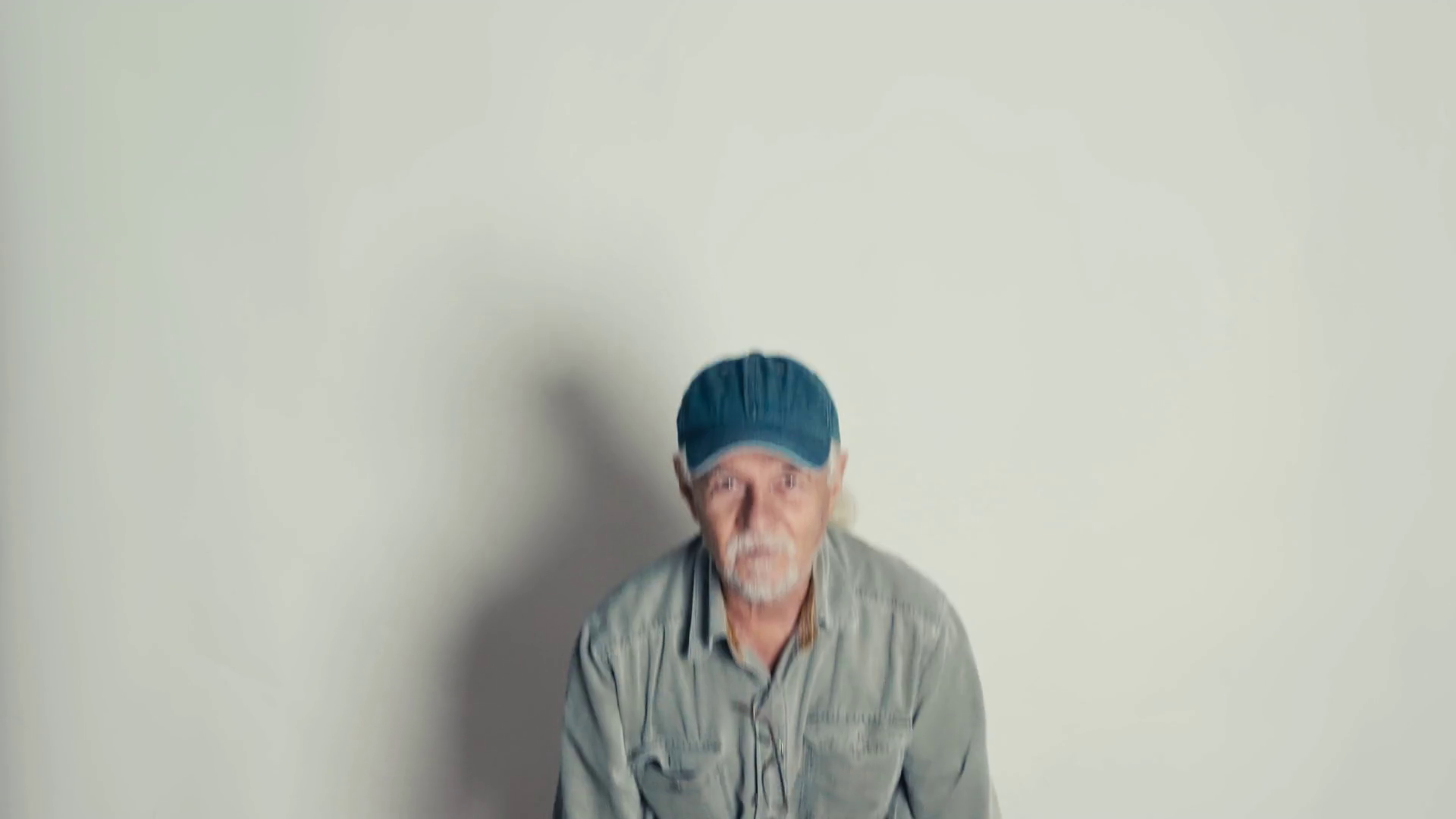 The Old Man Surprises Up From Ground Stock Footage SBV-353262933 ...