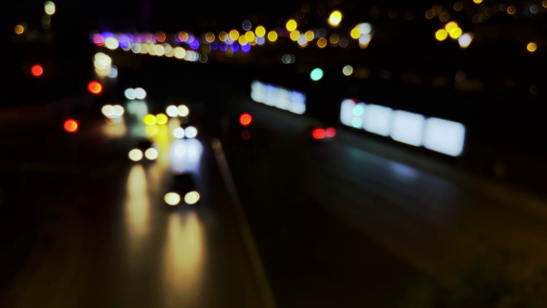 Crowded Blurry Car Traffic At Night Stock Footage SBV-348621053 ...