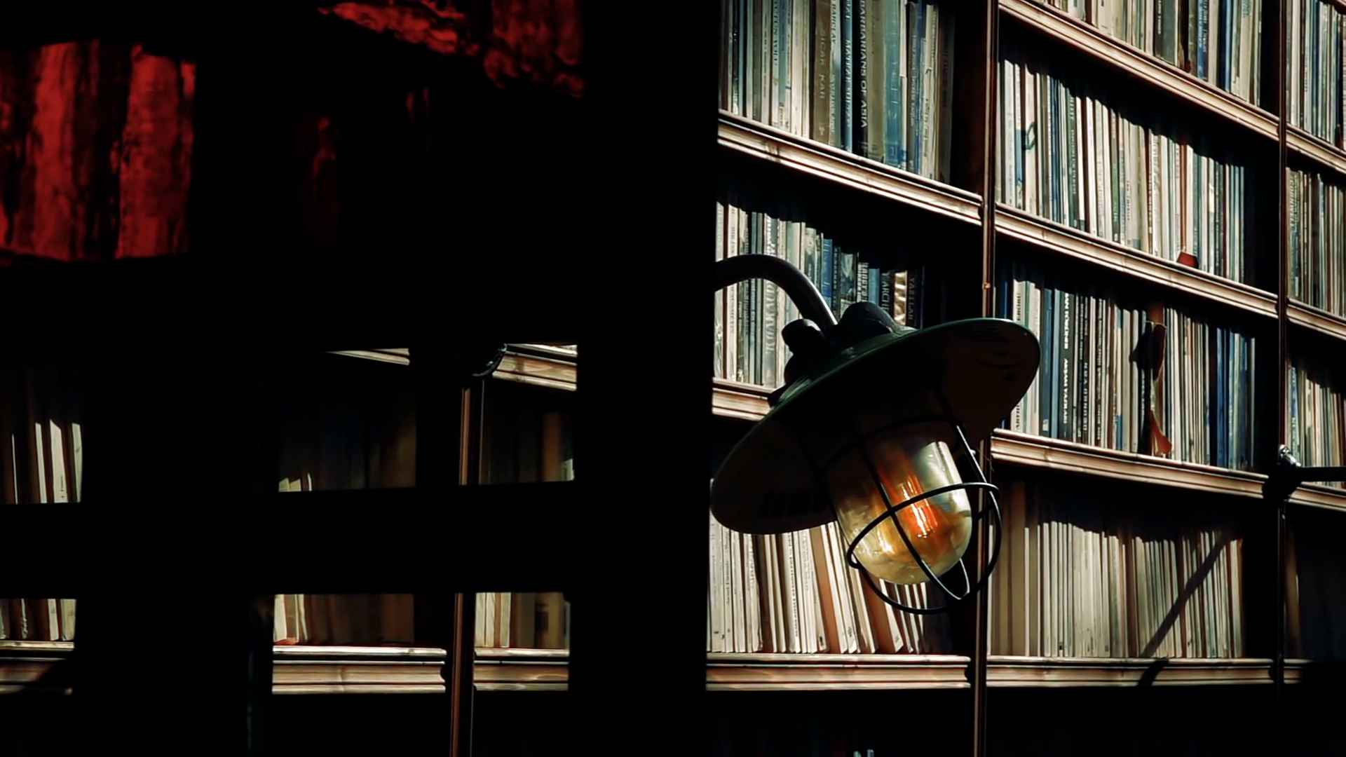 Lamp Books In Library 2 Stock Footage SBV-337894547 - Storyblocks
