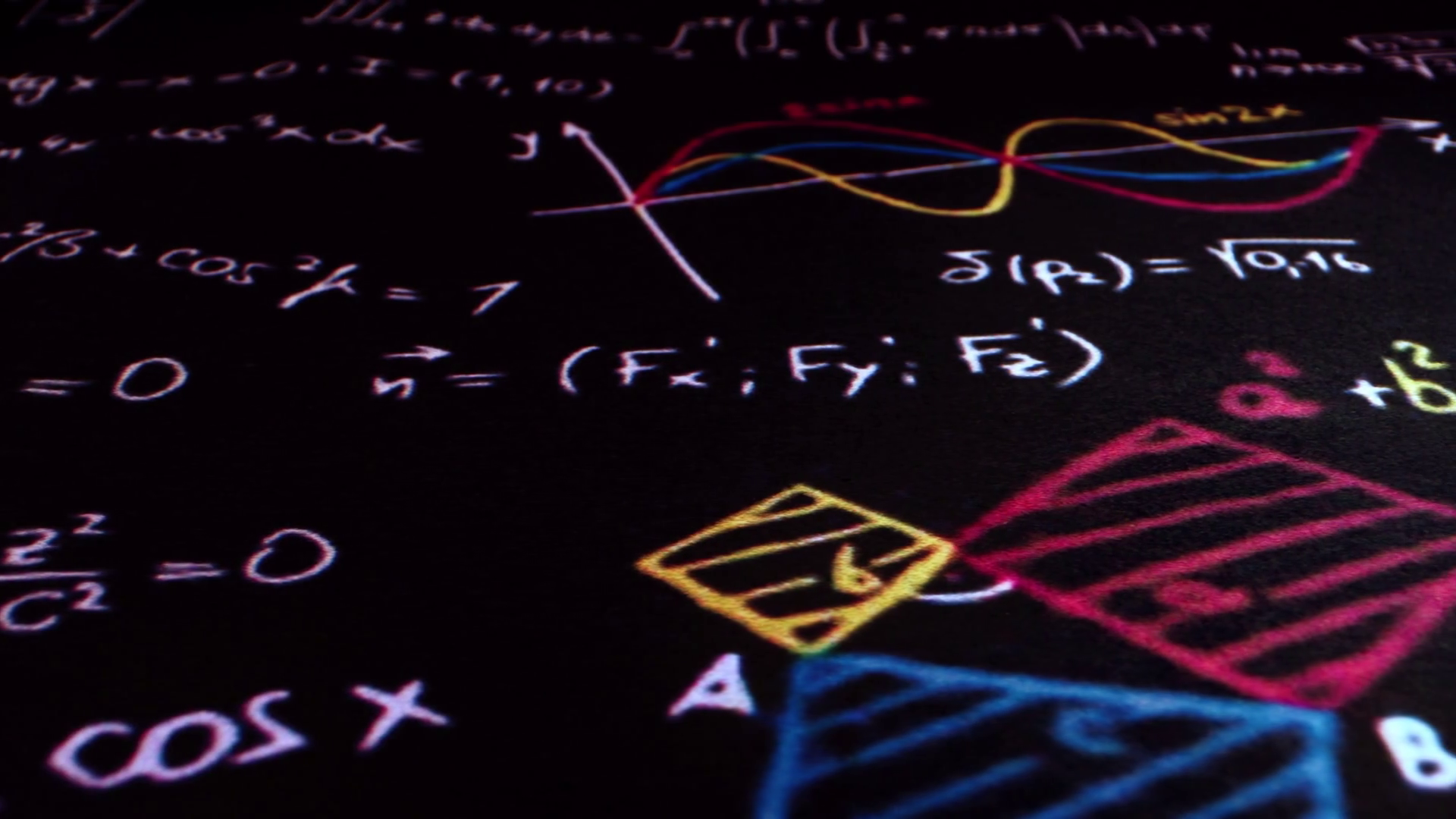 Science Calculation Physics Math Chemisrty Stock Footage SBV-347694822 ...