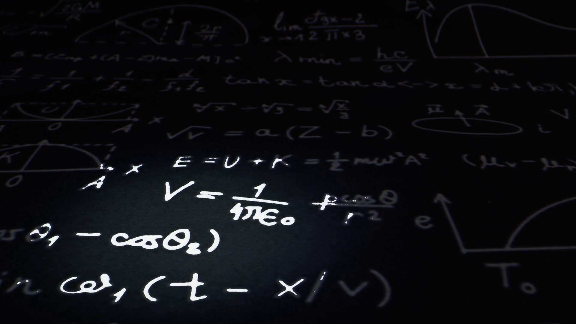 Science Calculation Physics Math Chemisrty Stock Footage SBV-347695062 ...