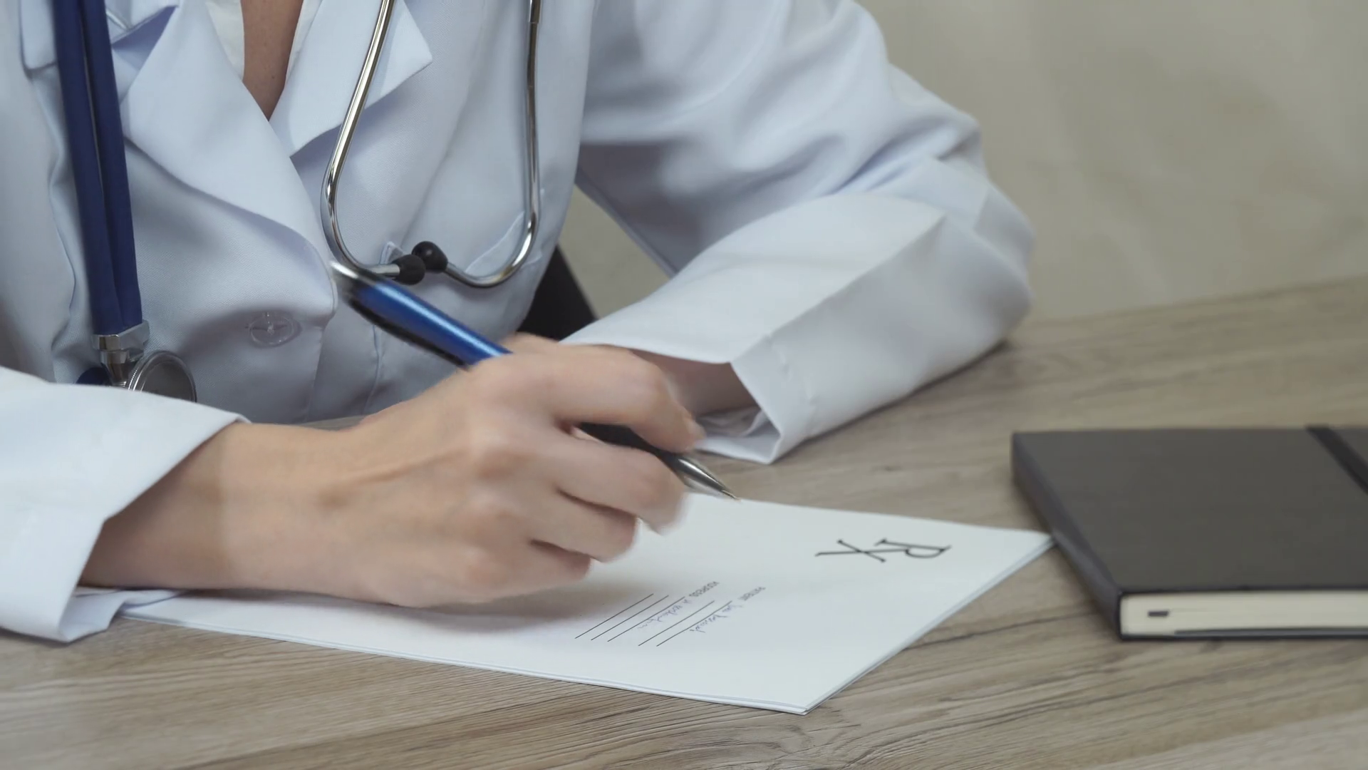 The Doctor Writes Prescription Stock Footage SBV-304686409 - Storyblocks