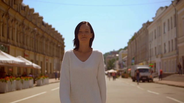 Woman Walks Into Restaurant Stock Footage: Royalty-Free Video Clips ...