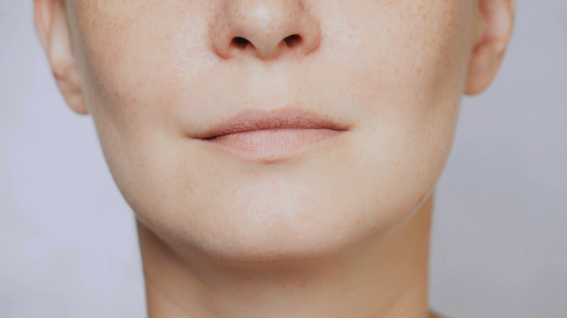 Lower Face Caucasian Female With Freckles Stock Footage SBV-337222223 ...