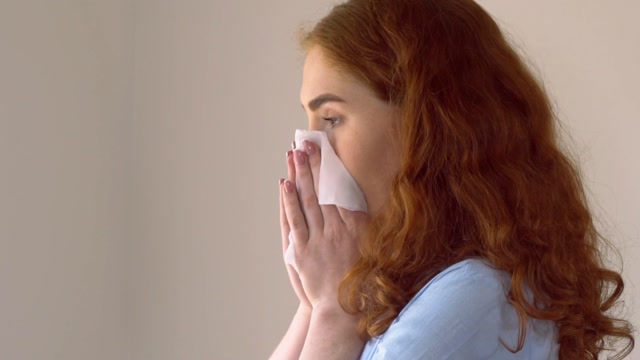 Woman Crying And Blowing Nose Stock Footage: Royalty-Free Video Clips ...