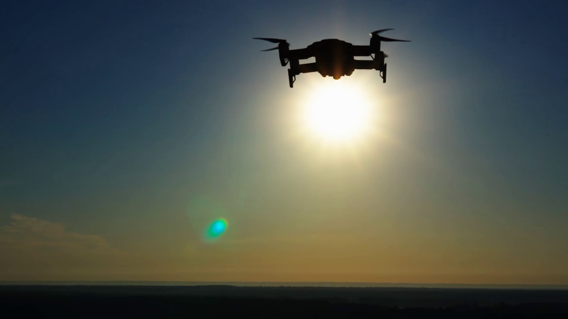 View On Drone Flies In Blue Sky With Rising Stock Footage SBV-338378731 ...