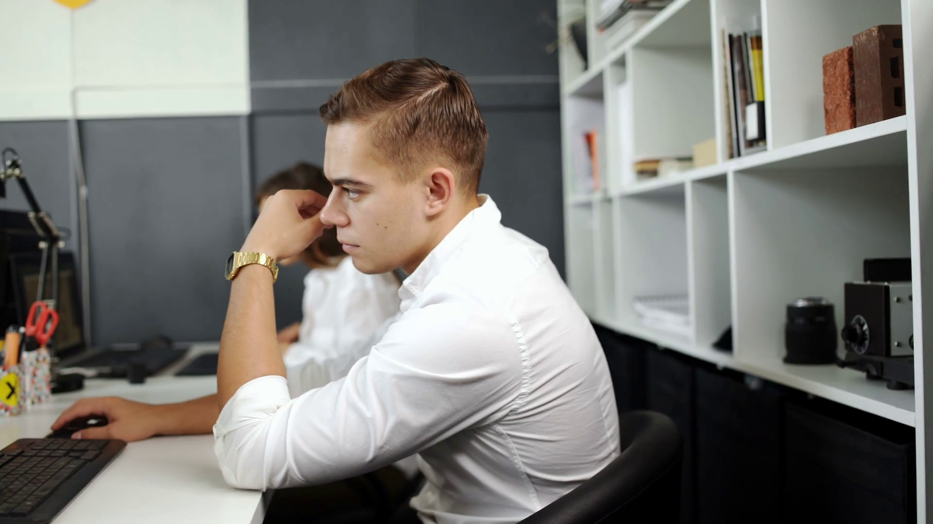 Coworkers Team Picture In Modern Office Stock Footage SBV-309990773 ...