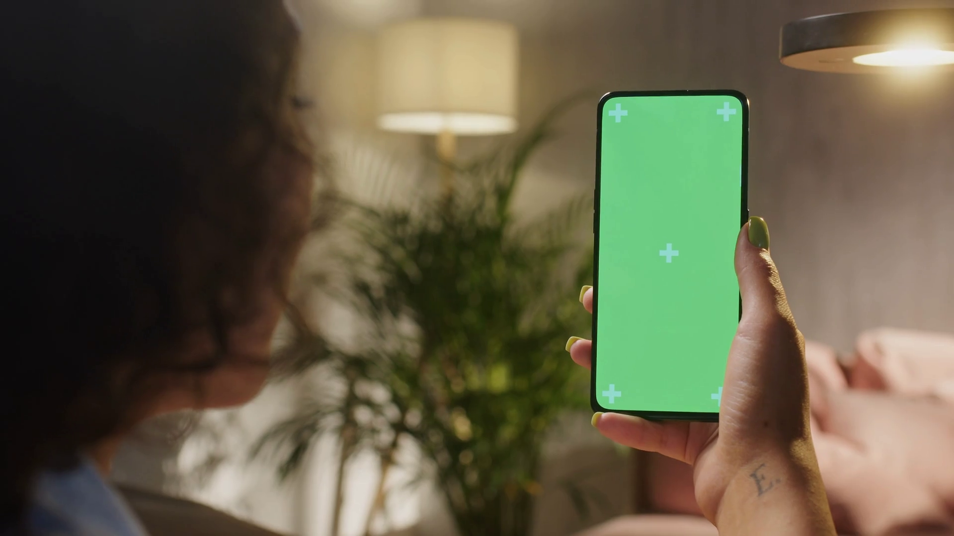 Touching Tapping On Center Screen Handheld Stock Footage SBV-347142473 ...