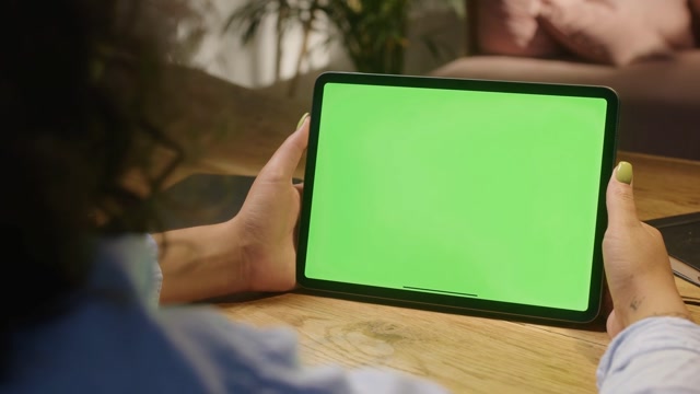 Green Screen Using Tablet Stock Footage: Royalty-Free Video Clips ...