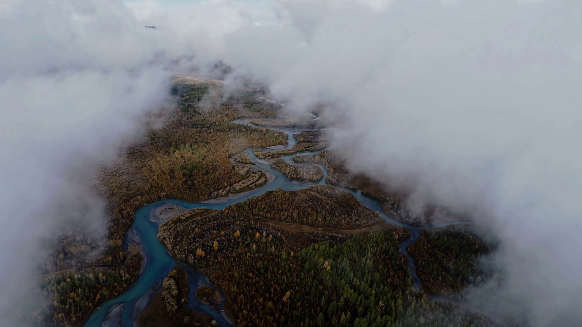 Aerial Shot Flight Over River In Beautiful Stock Footage SBV-347780941 ...