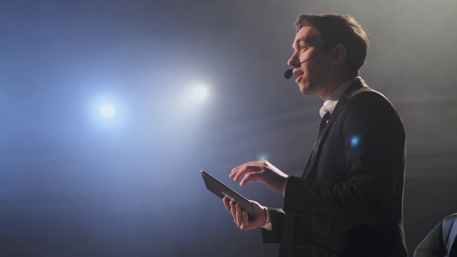 Business Conference Stage: Tech Startup Ceo Stock Footage SBV-348386816 ...