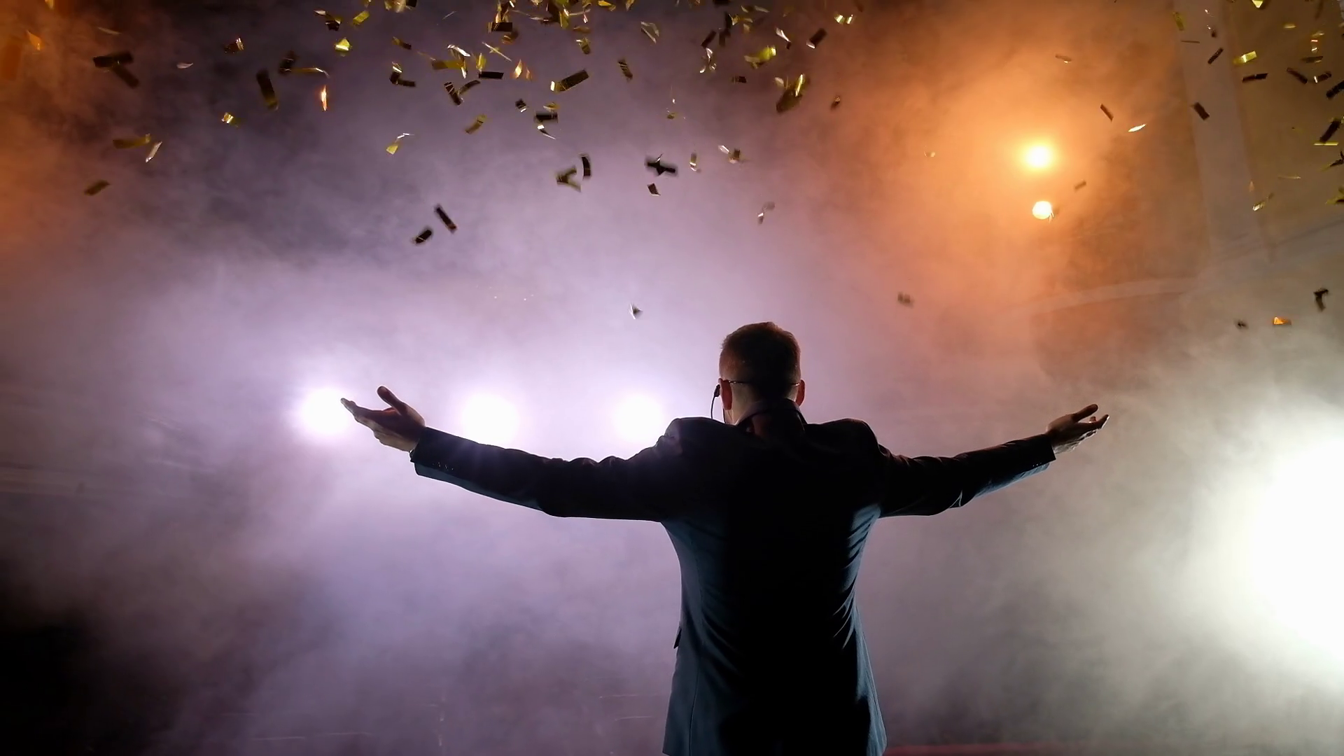 Triumphant Businessman Celebrating Success Stock Footage SBV-325150043 ...