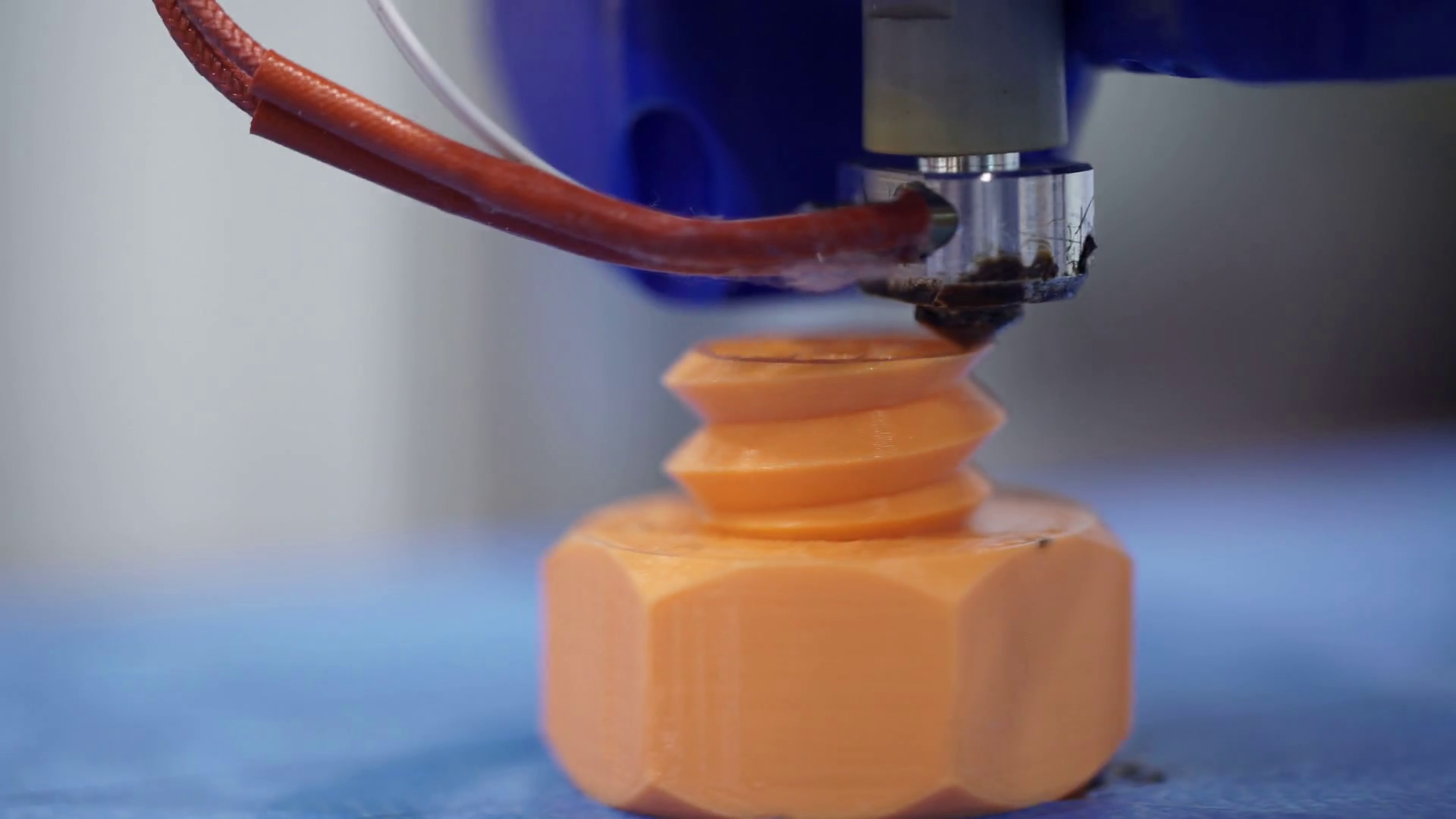 White 3d Printing Piece 3d Printing Detail Stock Footage SBV-306277481 ...
