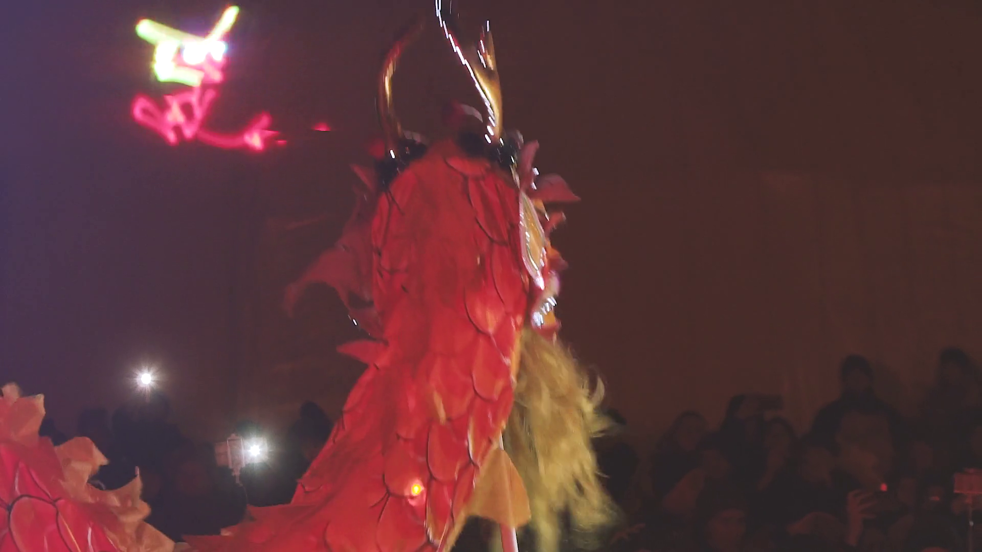 Dragon Procession Celebrating New Year Stock Footage SBV-312547743 ...