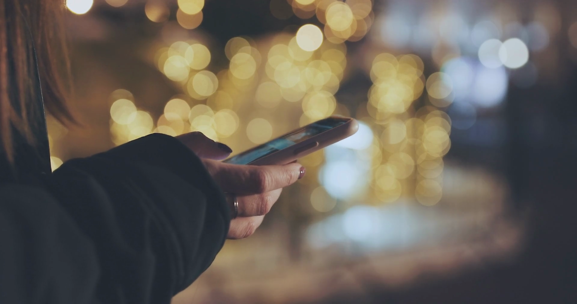 Close-up Shot Of Woman's Hands Using Mobile Stock Footage SBV-330199360 ...