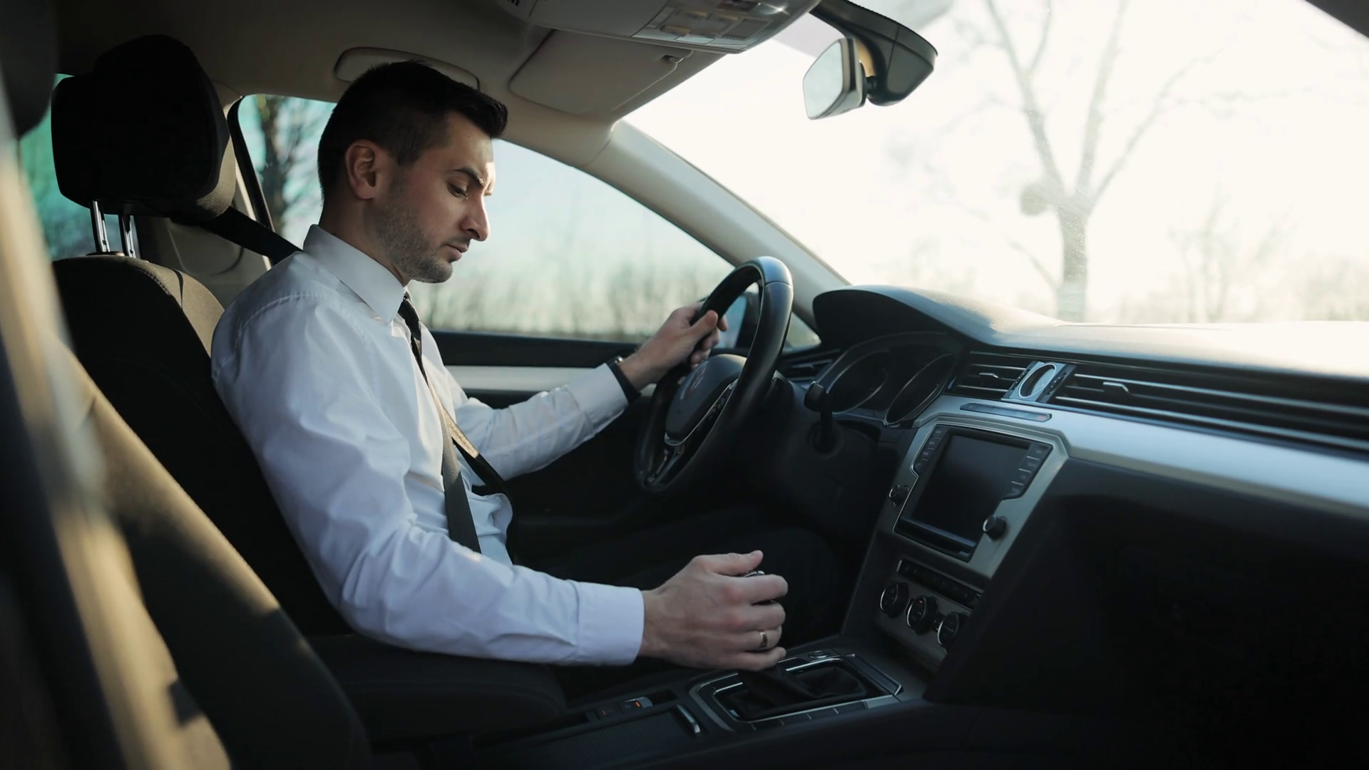 Stylish Man Getting Out Of Car Man Driver Stock Footage SBV-346490752 ...
