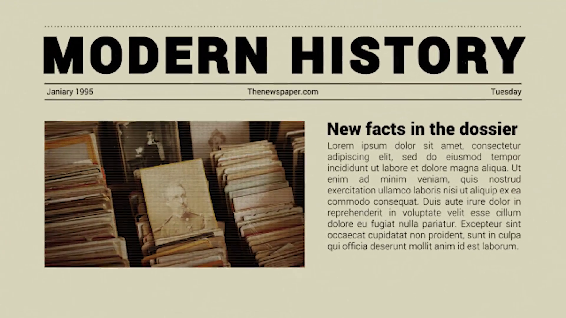 Newspaper Inspiration Opener Template SBV-338316186 - Storyblocks