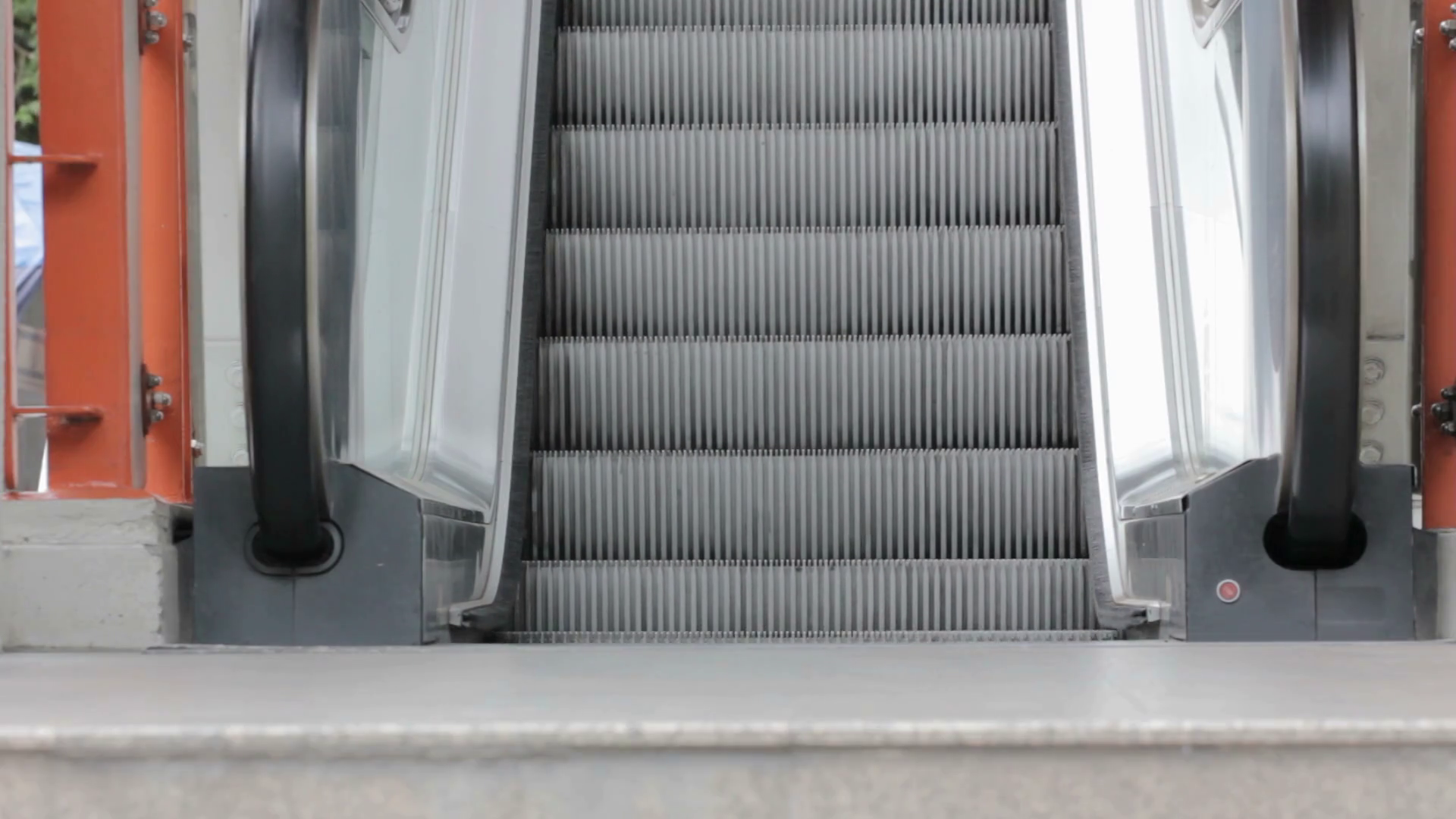 Empty Escalator Close Up Of Moving Steps Stock Footage SBV-348596422 ...