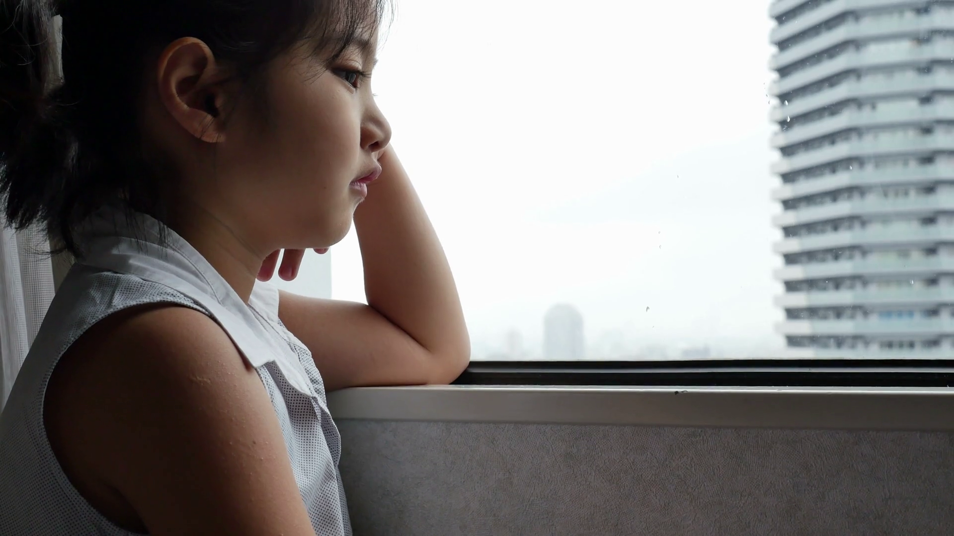 Sadness Asian Girl Depressed Youth Feelings Stock Footage SBV-303360151 ...