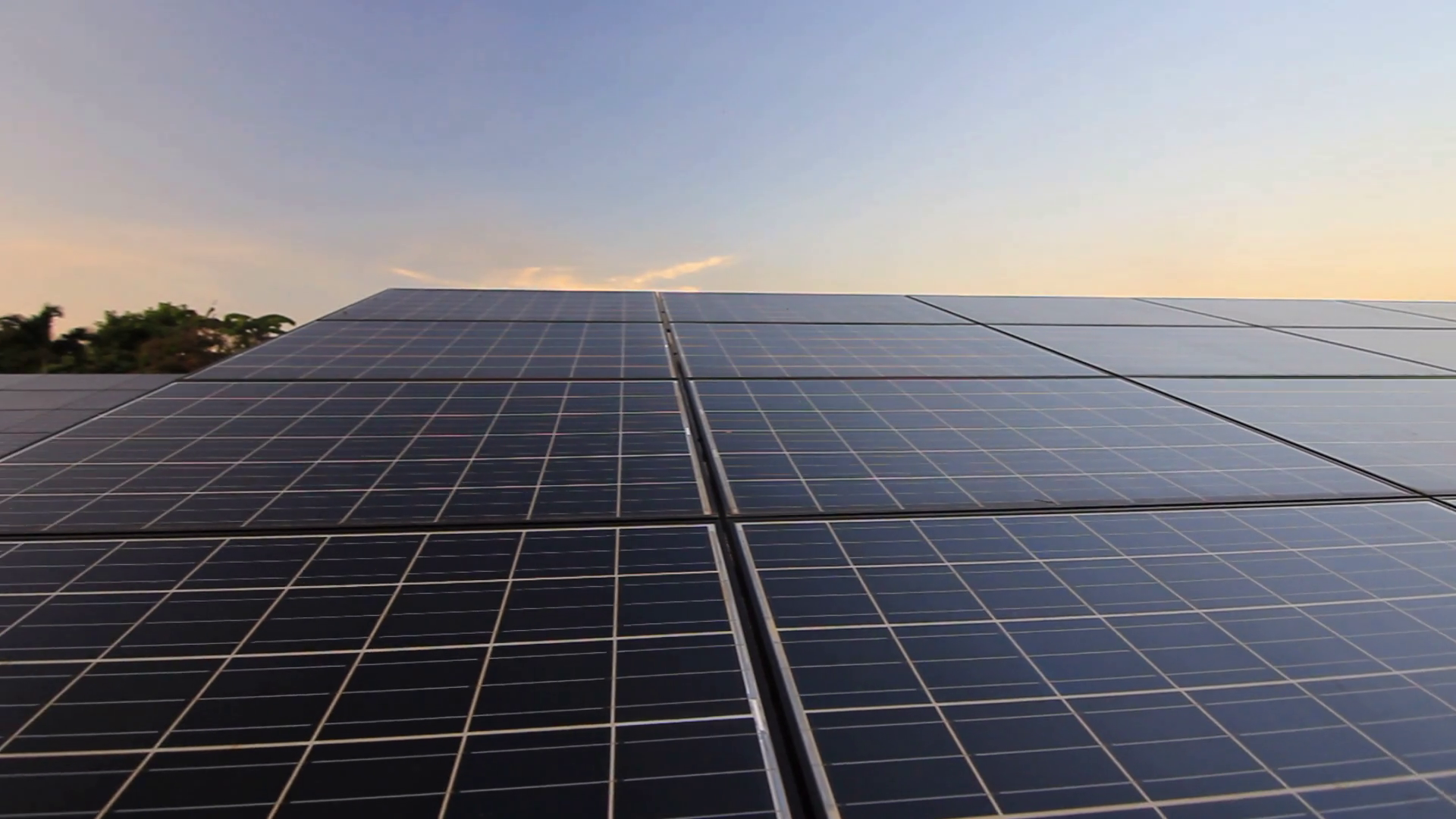 Solar Panel Plant Ecology Power Pan Camera Stock Footage SBV-301718904 ...