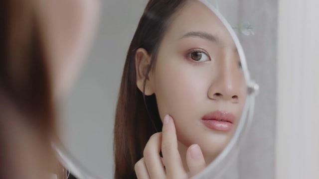 Woman Mirror Face Stock Footage: Royalty-Free Video Clips - Storyblocks