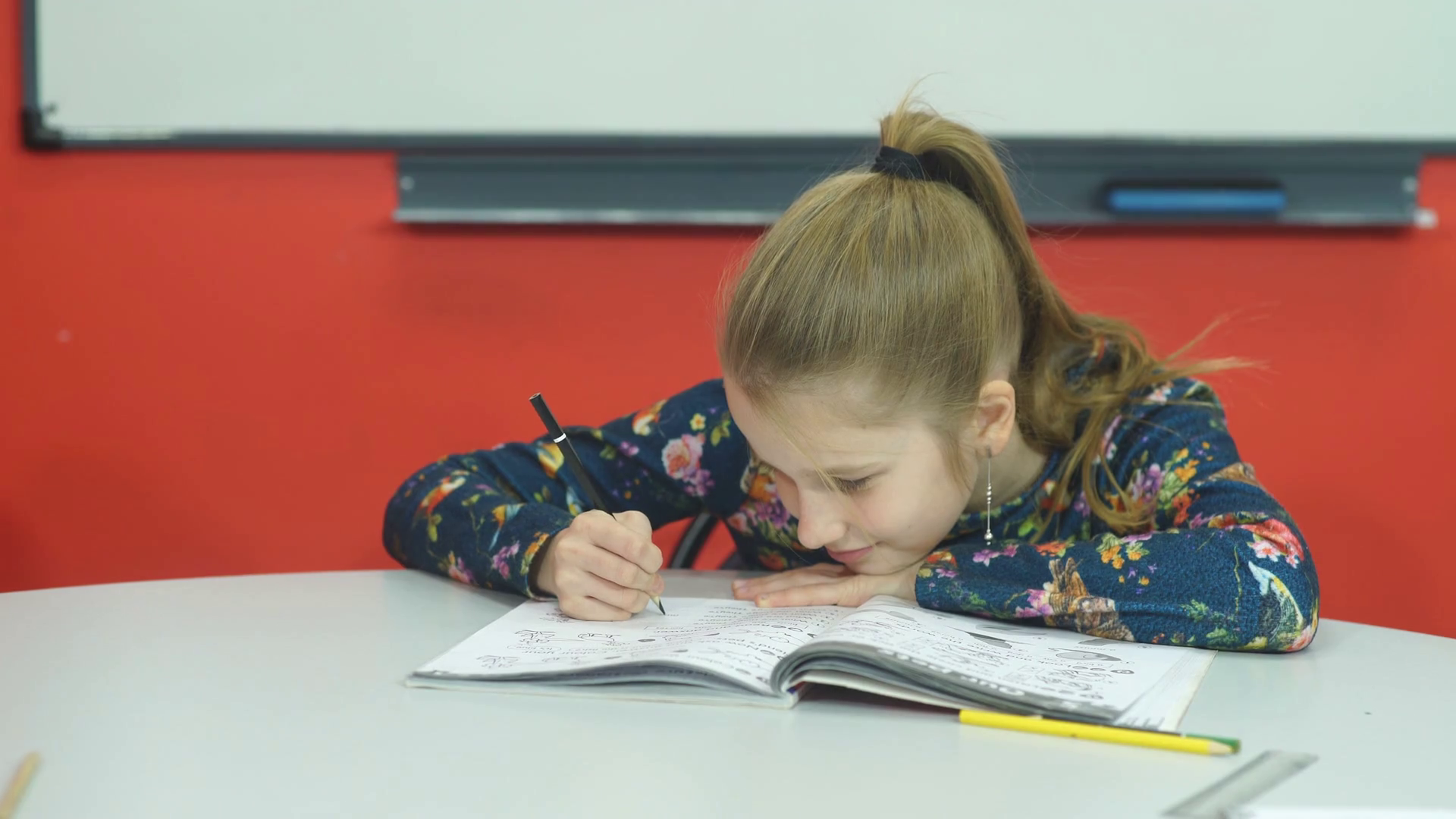 Boring Sad Expression Student Schoolgirl On Stock Footage SBV-311402387 ...