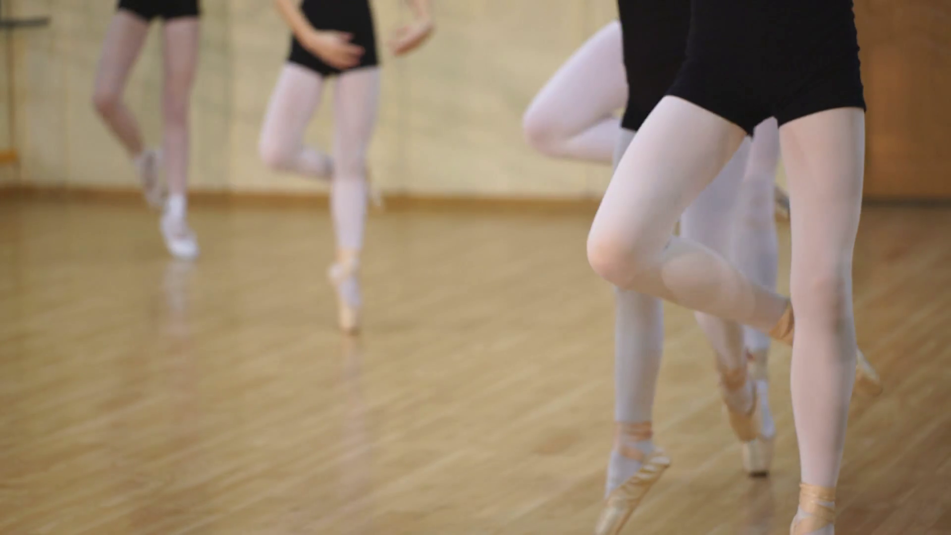 Dancer Is Doing Exercises In Ballet Class Stock Footage SBV-310387778 ...