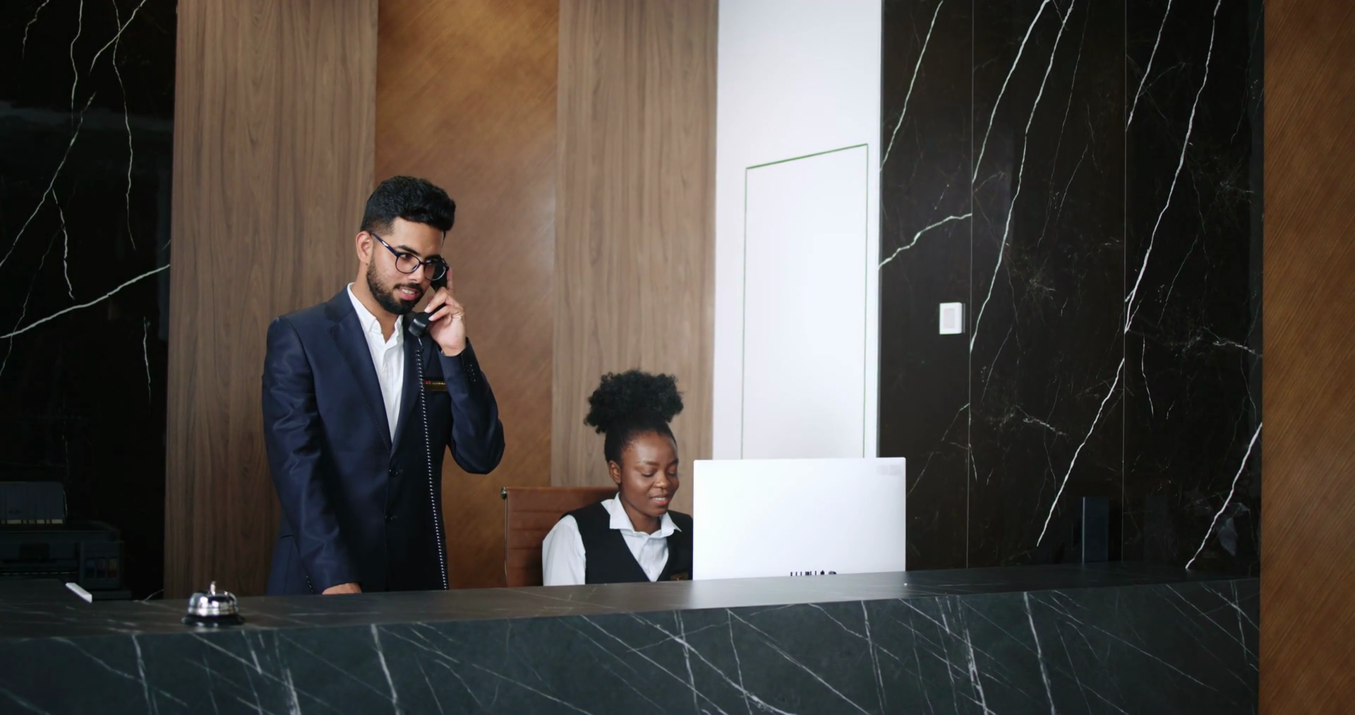 Beautiful Indian Polite Male Hotel Manager Stock Footage SBV-352515682 ...