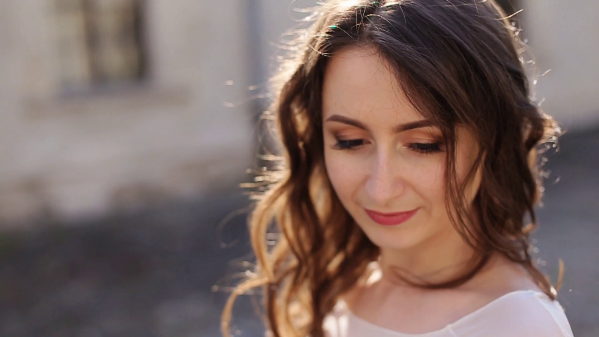 Beatiful Girl Open Eyes Close Up Stock Footage SBV-308043660 - Storyblocks