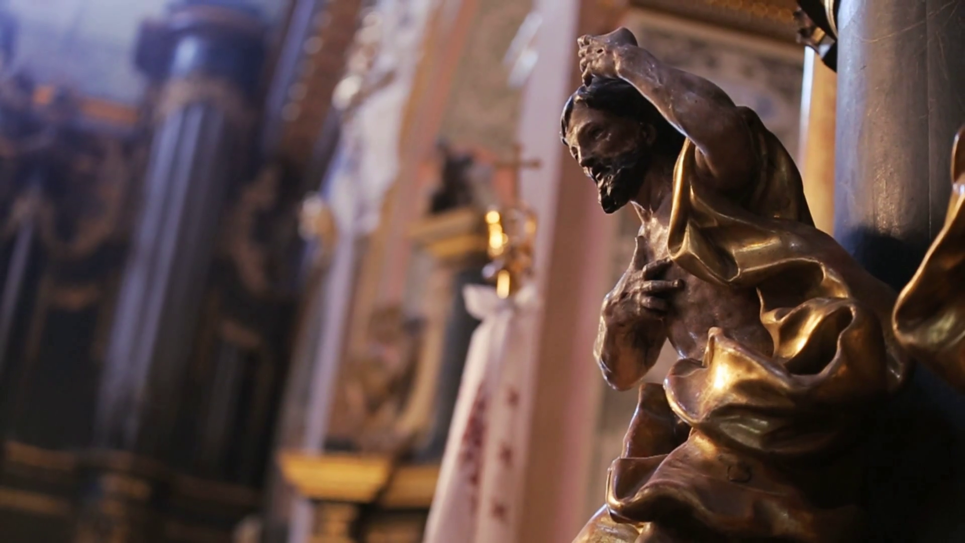 Beautifull Church Inside Close Up Stock Footage SBV-310110718 - Storyblocks