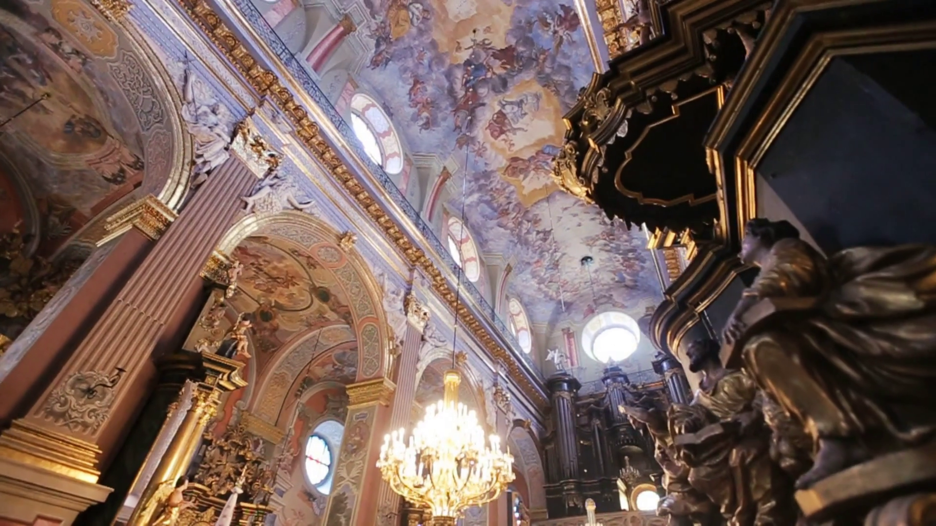 Beautifull Church Inside Close Up Stock Footage SBV-310110732 - Storyblocks