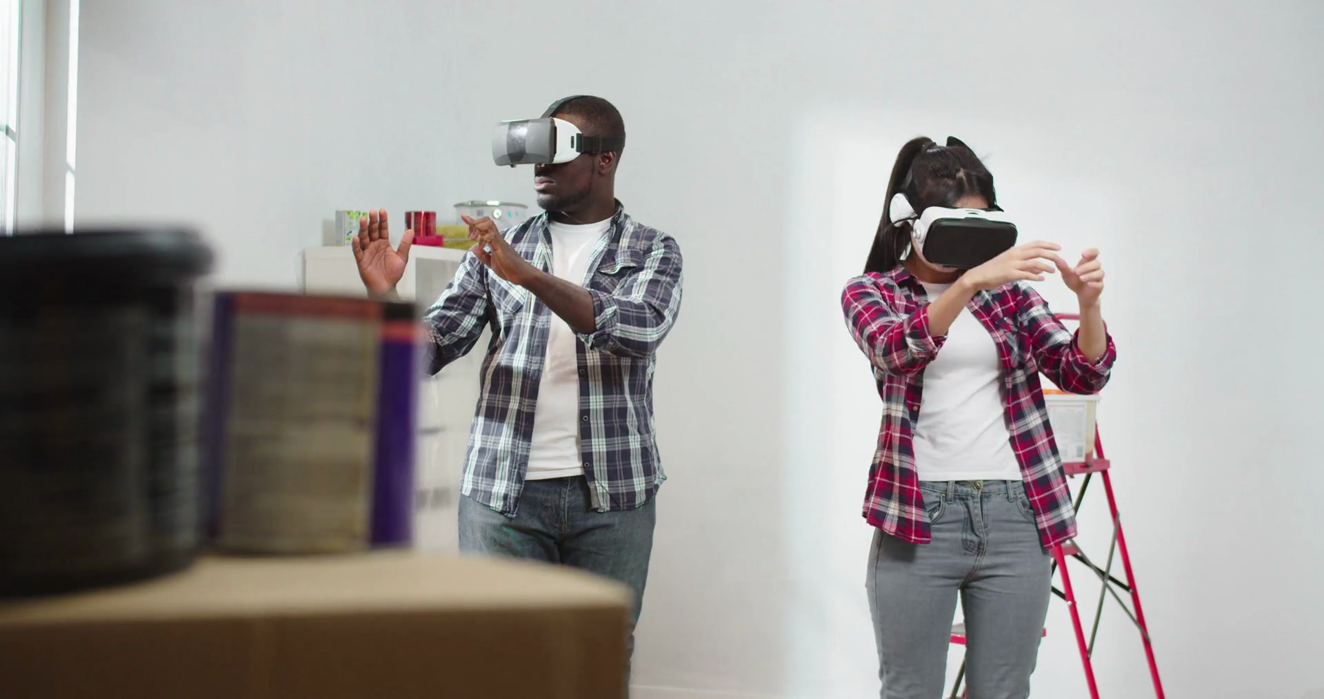 Designing Flat Renovation With Vr: Asian Stock Footage SBV-347695952 ...