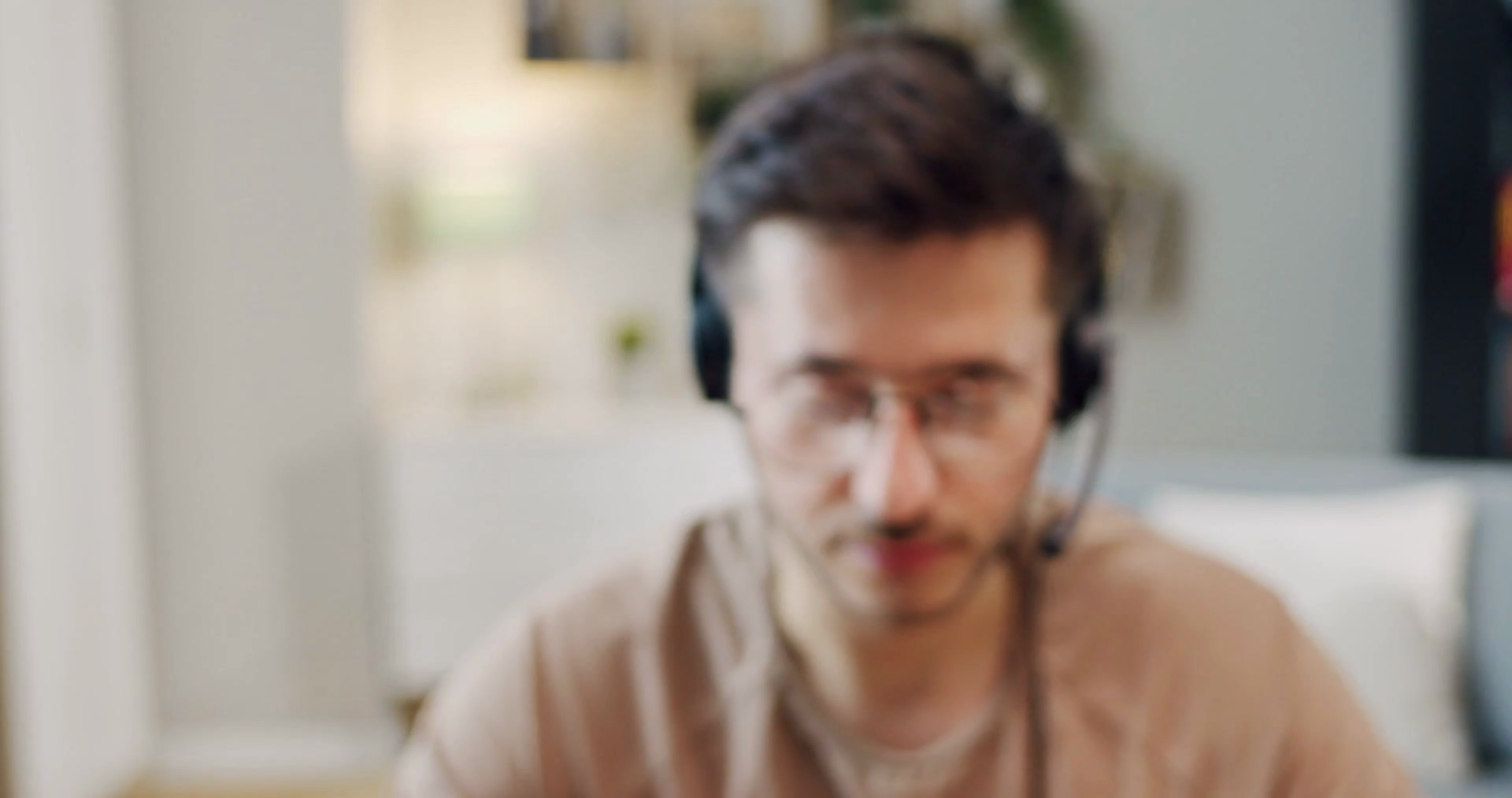 Camera Zooming In On Face Of Young Caucasian Stock Footage SBV ...