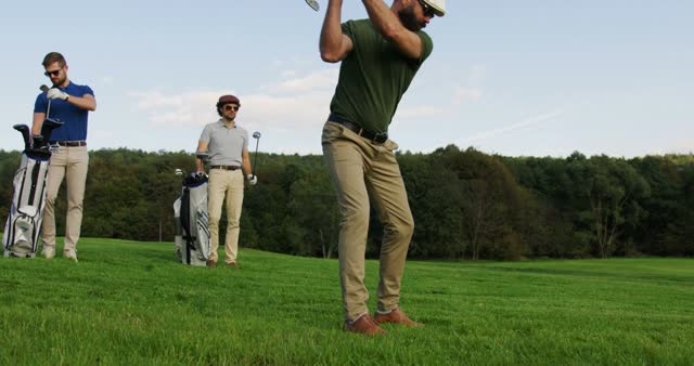 Guys Playing Golf Stock Footage: Royalty-Free Video Clips - Storyblocks
