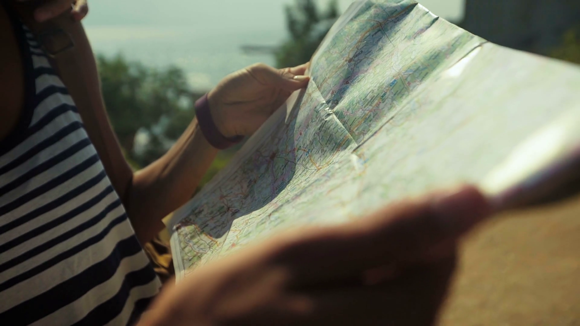 Close Up Of Two Young People Holding Map Stock Footage SBV-311235406 ...