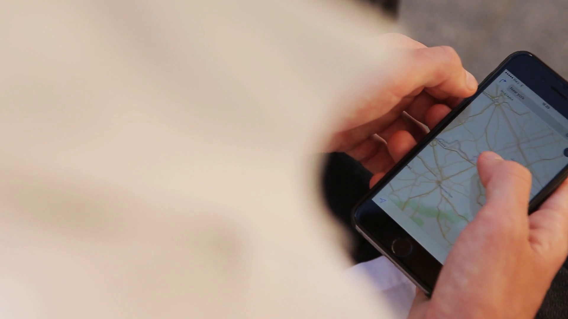 Zooming Maps On Smartphone To Find Location Stock Footage SBV-305160406 ...