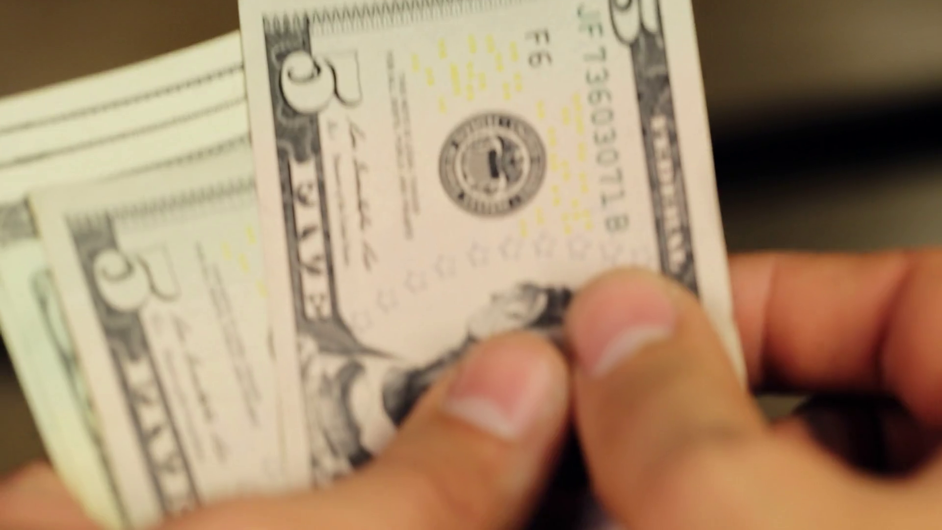 Counting Money Seamless Loop Video Of Male Stock Footage SBV-306754675 ...