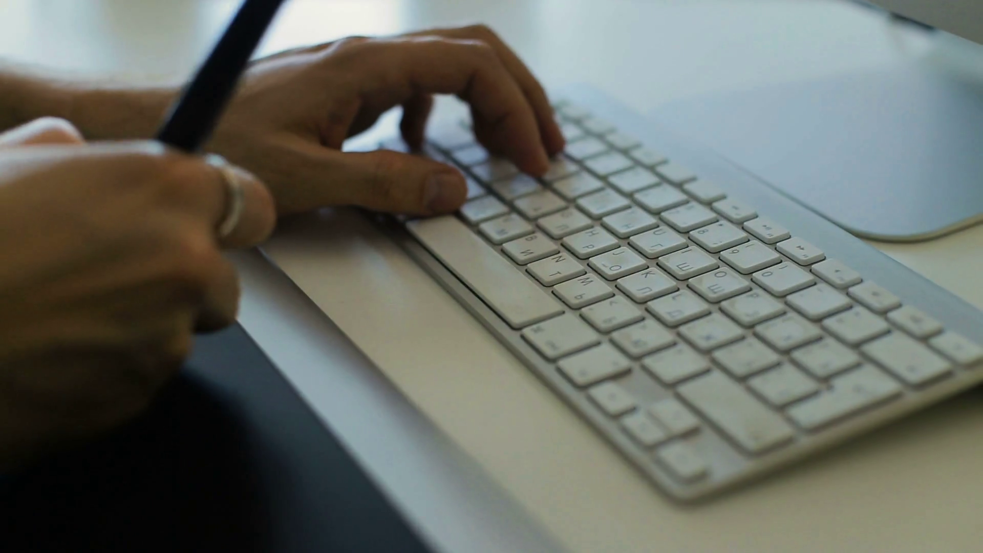 Hands typing on keyboard Stock Video Footage 00:07 SBV-312939539 ...