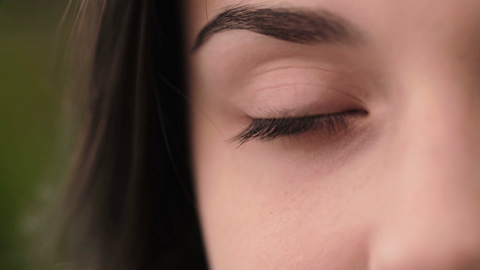 Close-up Of Woman's Eye Opening Green Eye Stock Footage SBV-314103372 ...