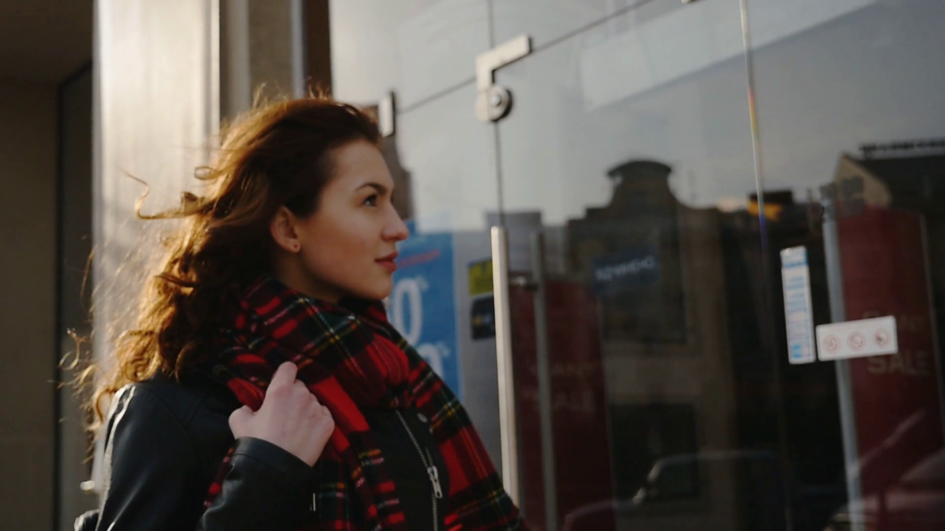 Young Woman with Glasses Out in the City - Beautiful young woman with ...