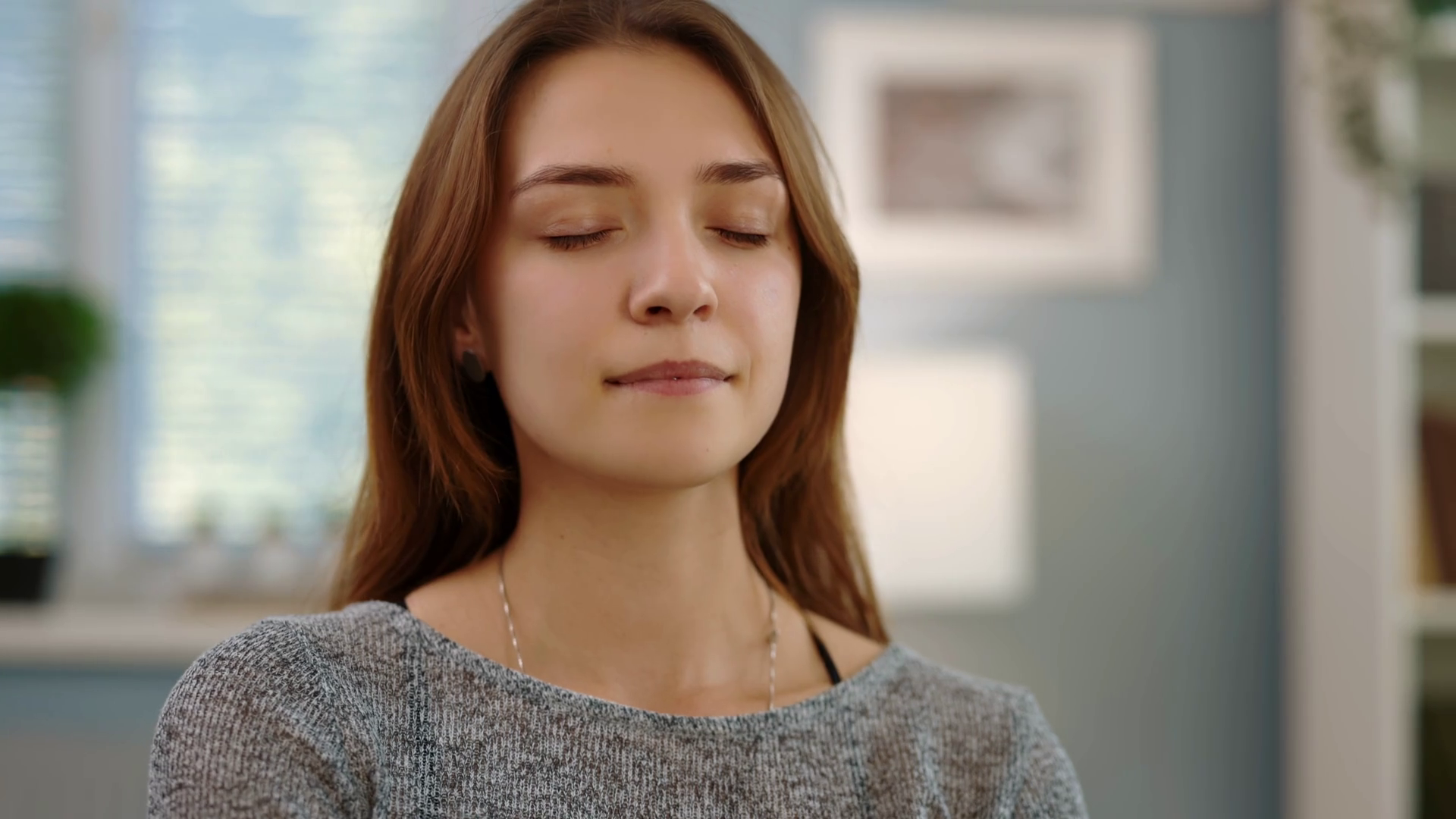 Calm Young Resting On Couch At Home Stock Footage SBV-348493915 ...