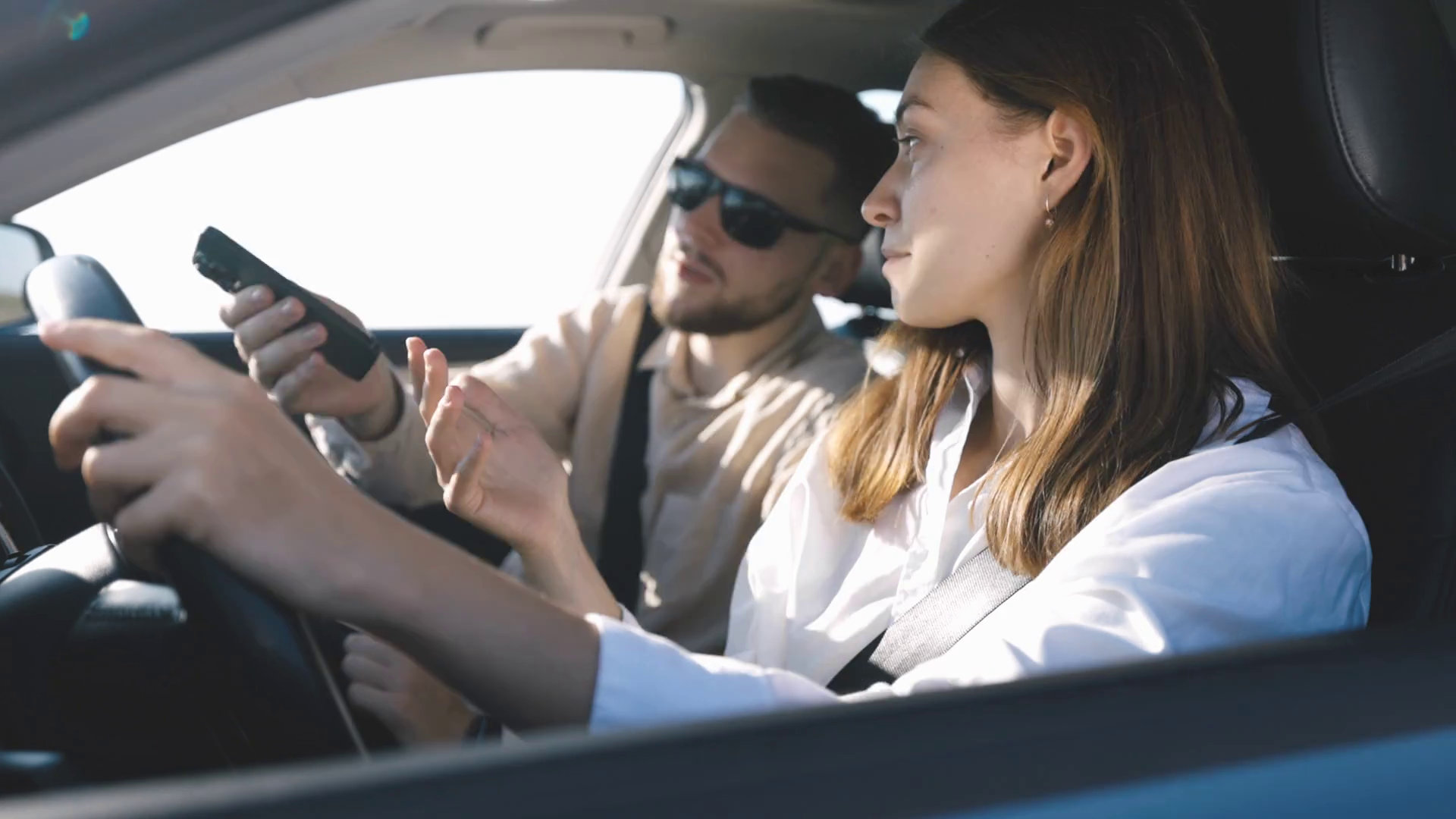 Phone Addict Woman Looks News On Internet Stock Footage SBV-348554519 ...