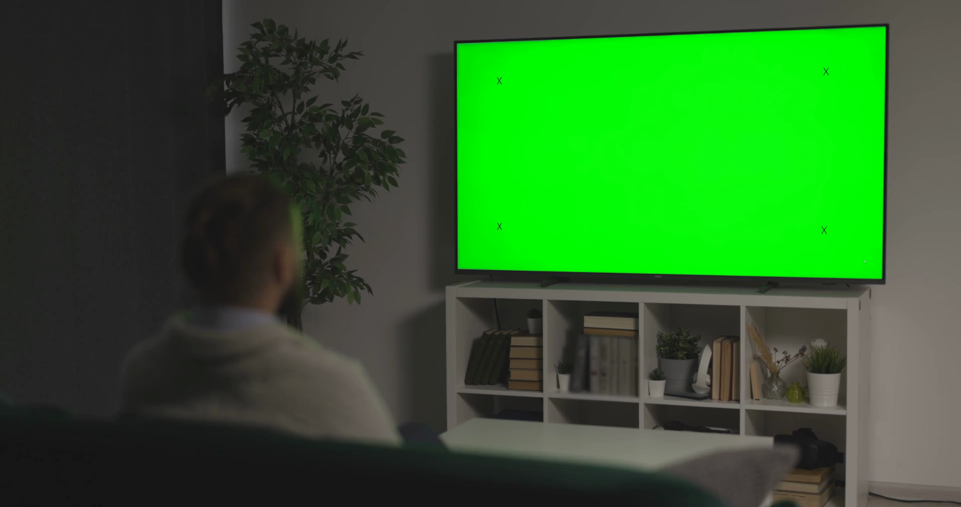 Back View Of Man In Casual Wear Sitting On Stock Footage SBV-346792235 ...