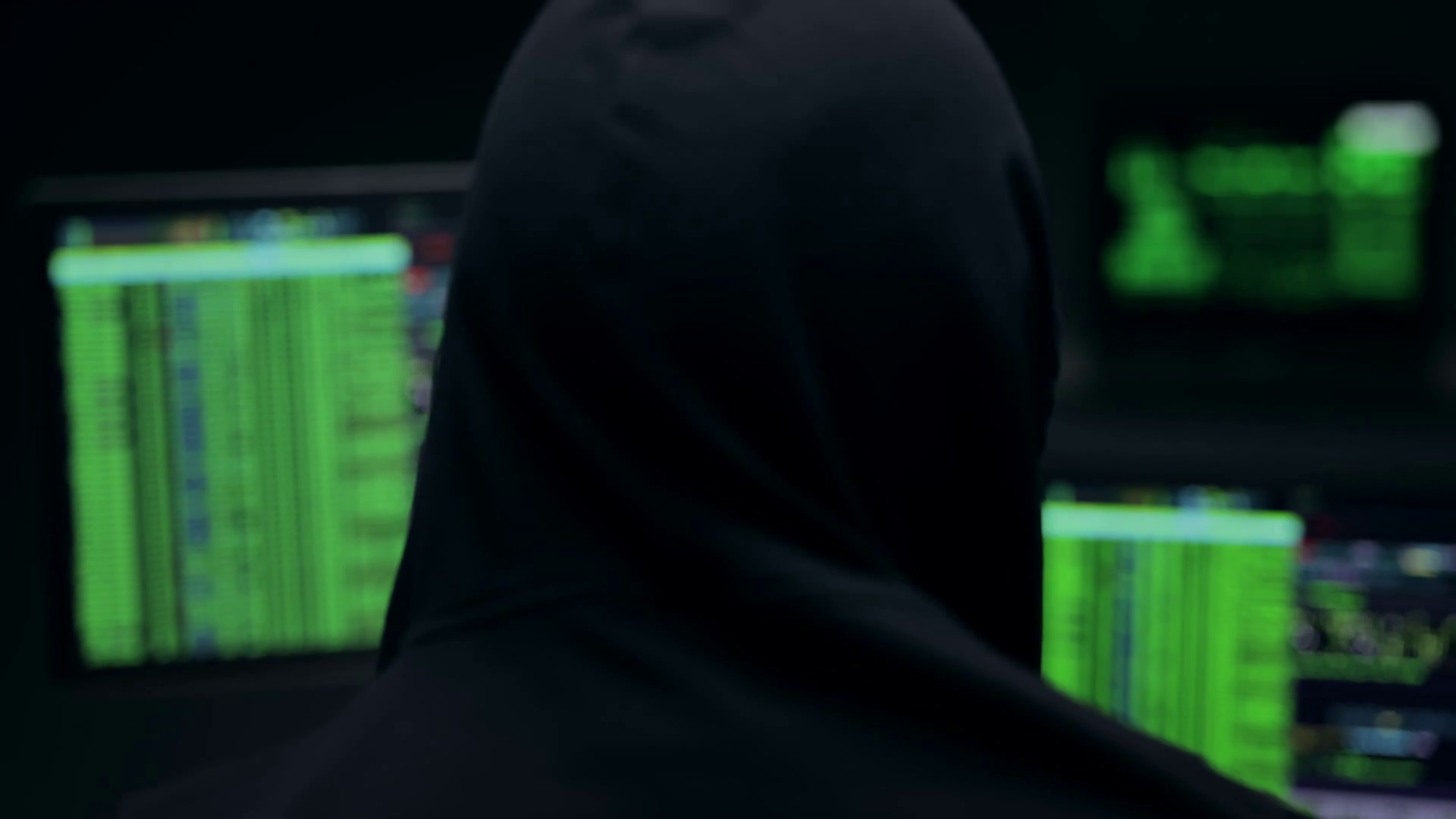 Male Hacker Back View Stock Footage SBV-338910654 - Storyblocks