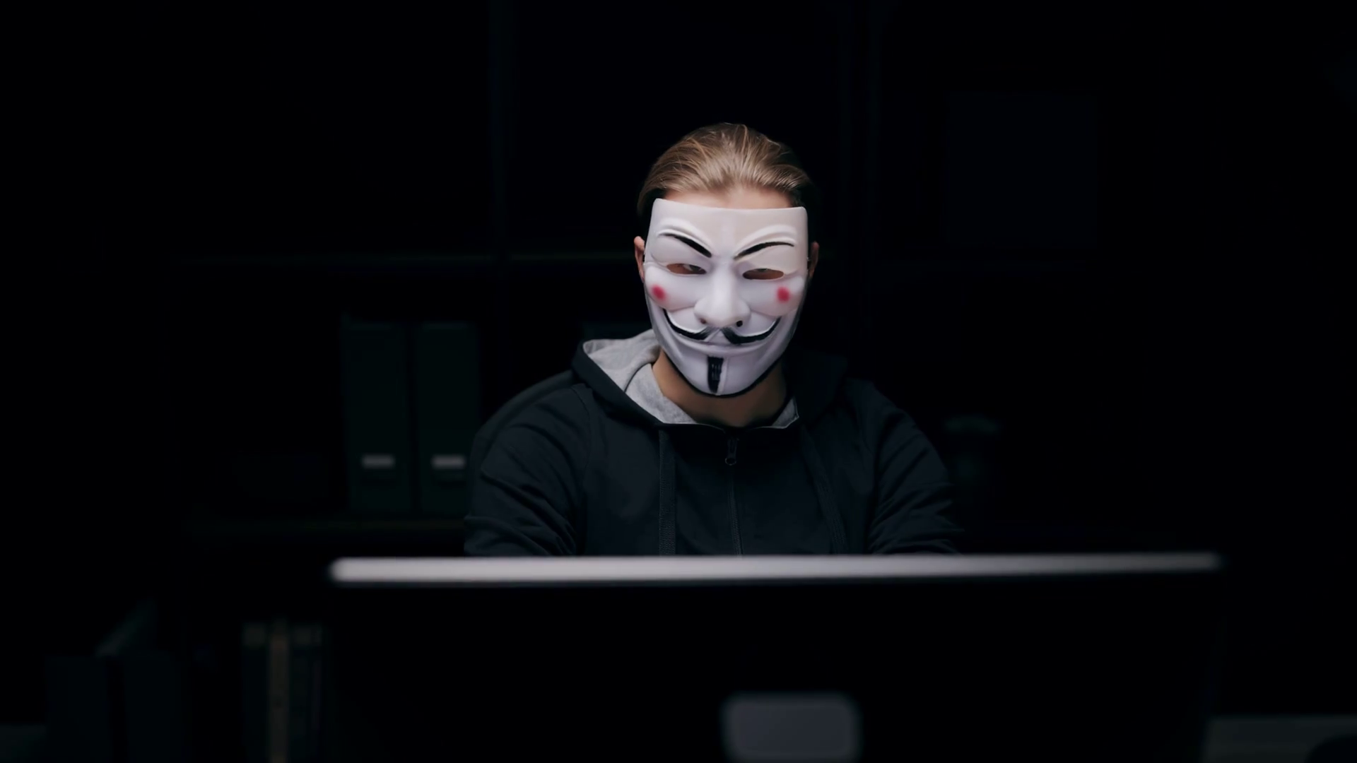 Male Hacker In Mask Stock Footage SBV-338910699 - Storyblocks