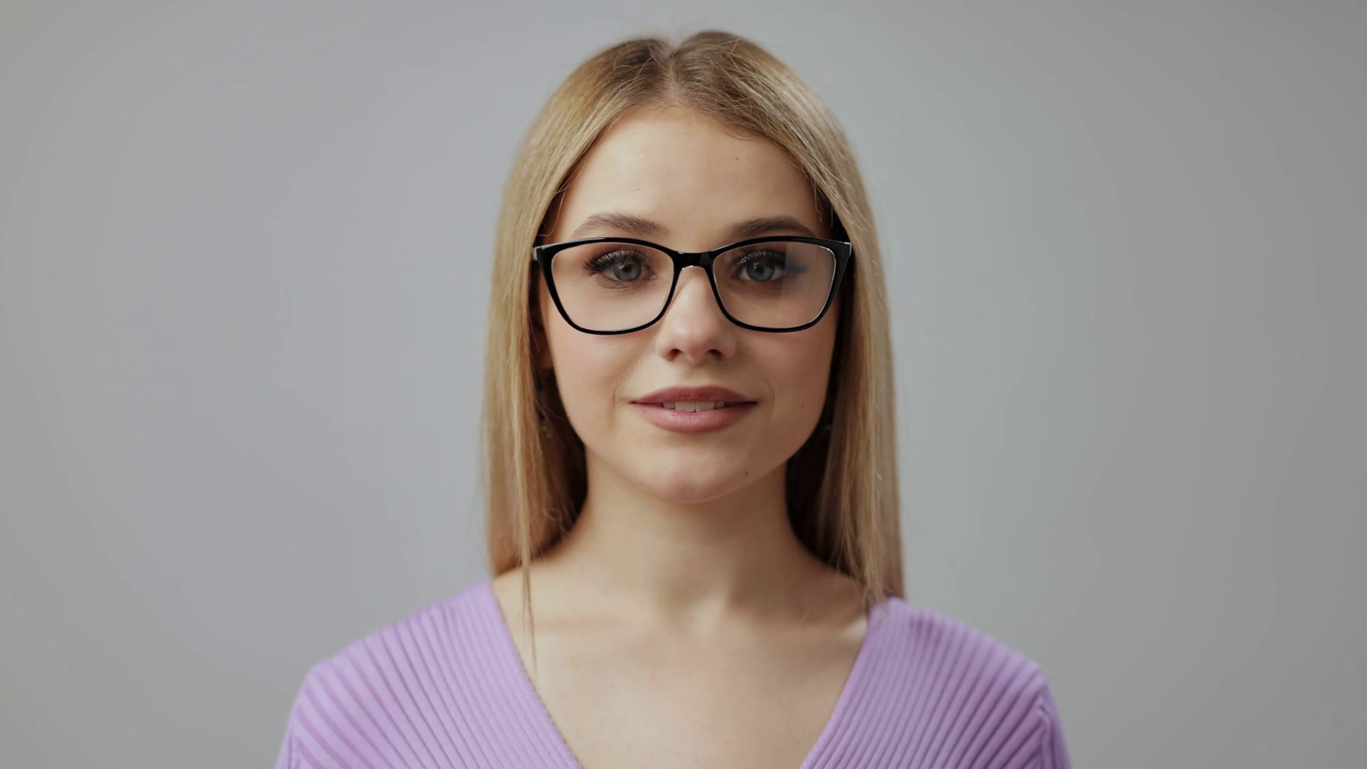 Woman Defocusing Taking Off Glasses Stock Footage Sbv 338915001