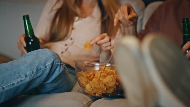 Eating Crisps Stock Footage: Royalty-Free Video Clips - Storyblocks